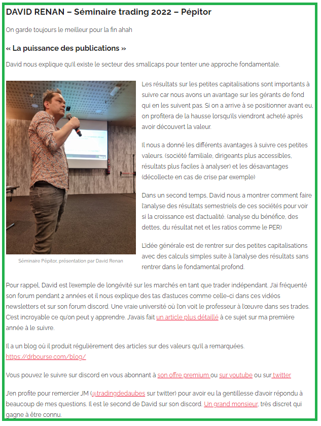 Une année dans l’univers de DAVID RENAN, trader indépendant (témoignage ...